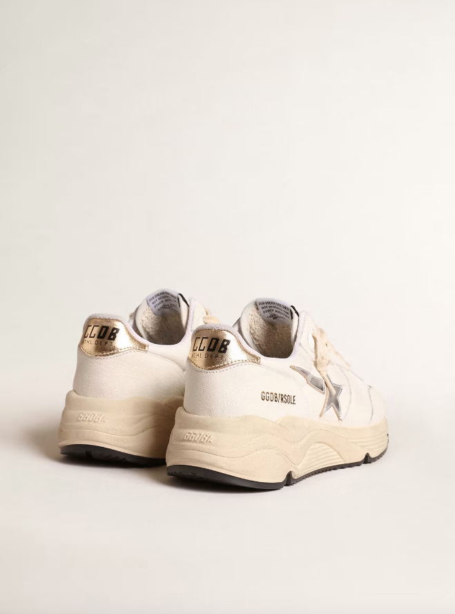 Running Sole, White Silver Gold – Soho Boutique Running Sole, White Silver Gold – Soho Boutique